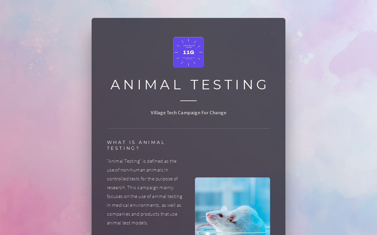 Anti-Animal Testing Campaign
